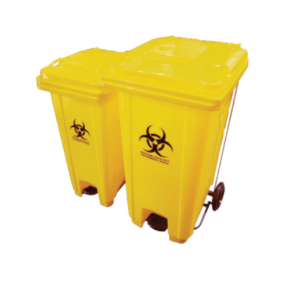 240L Biohazard Garbage Bin With Foot Pedal - Superior Janitorial ...