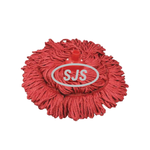 Shop Blended Cotton & Microfiber Circular Mop - Red % - Superior ...