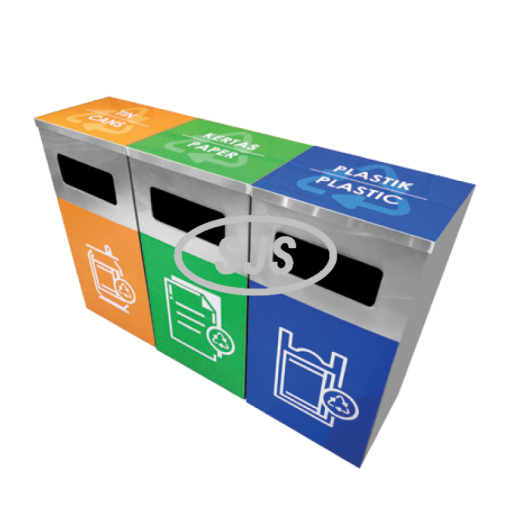 Shop SS111 |CM3| Stainless Steel Recycle Bin Rectangular c/w Flat Top ...